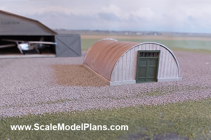 Build a scale model quonset hut