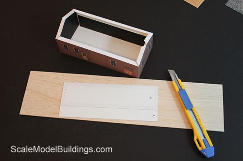 Cardstock tutorial forModel Railroad buildings