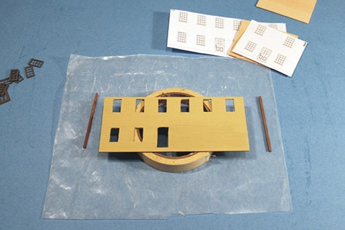 Scratch building tutorial - Corner Boards for model railroad building plans